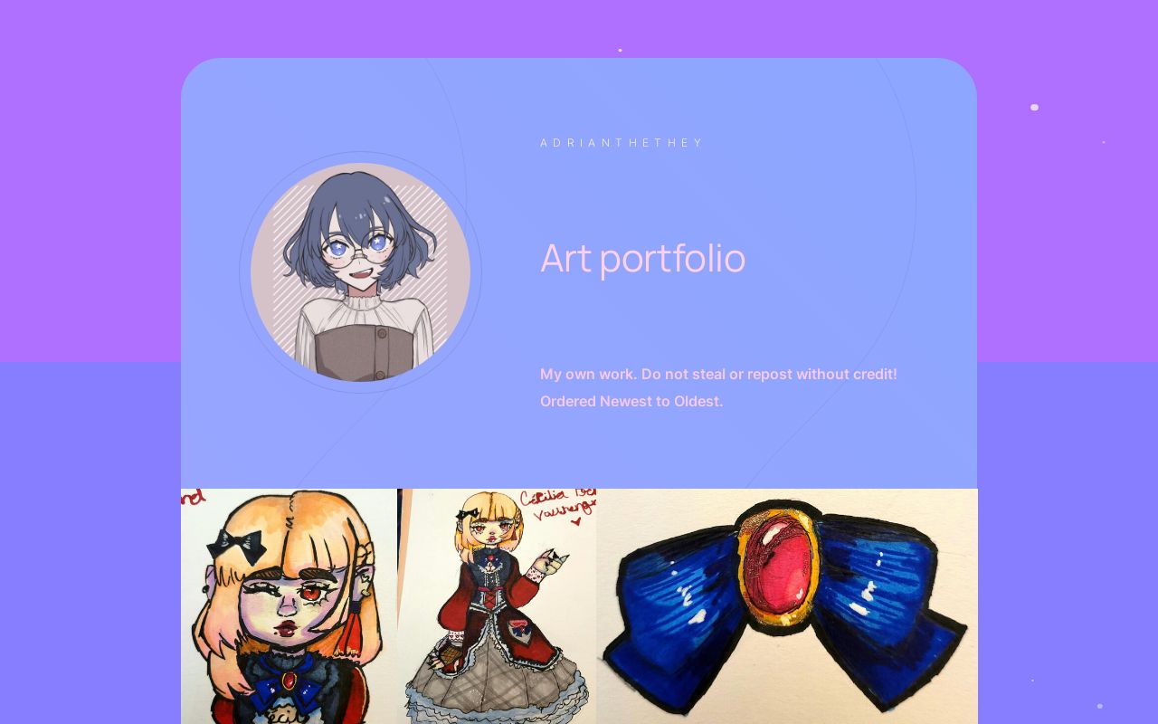 Adrian's digital art portfolio